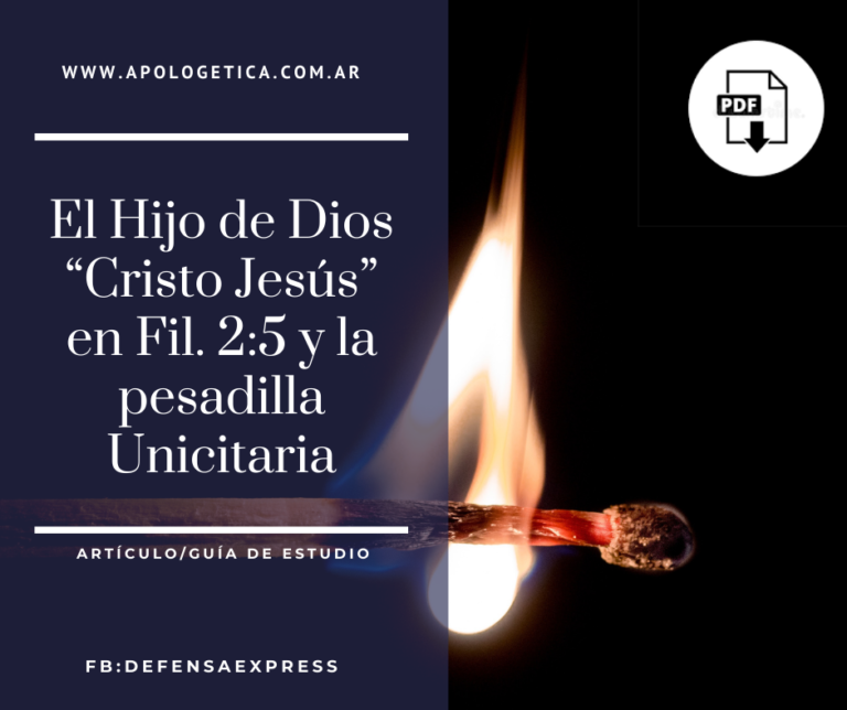 Doctrina De La Unicidad | EEAC | Equipo de Estudios de Apologética Cristiana